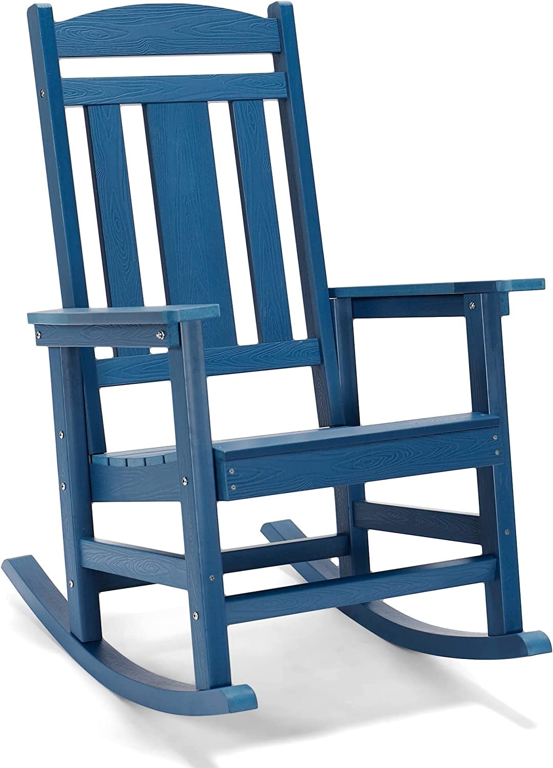 LUE BONA Rocking Chair Outdoor, Weather Resistant Poly Plastic Rocker ...