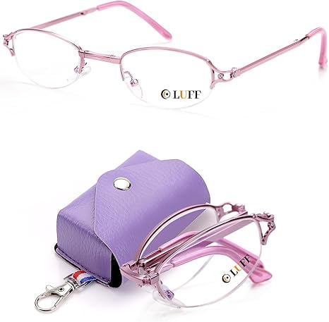 LUFF Pocket Folding Reading Glasses, Compact Reading Glasses with ...