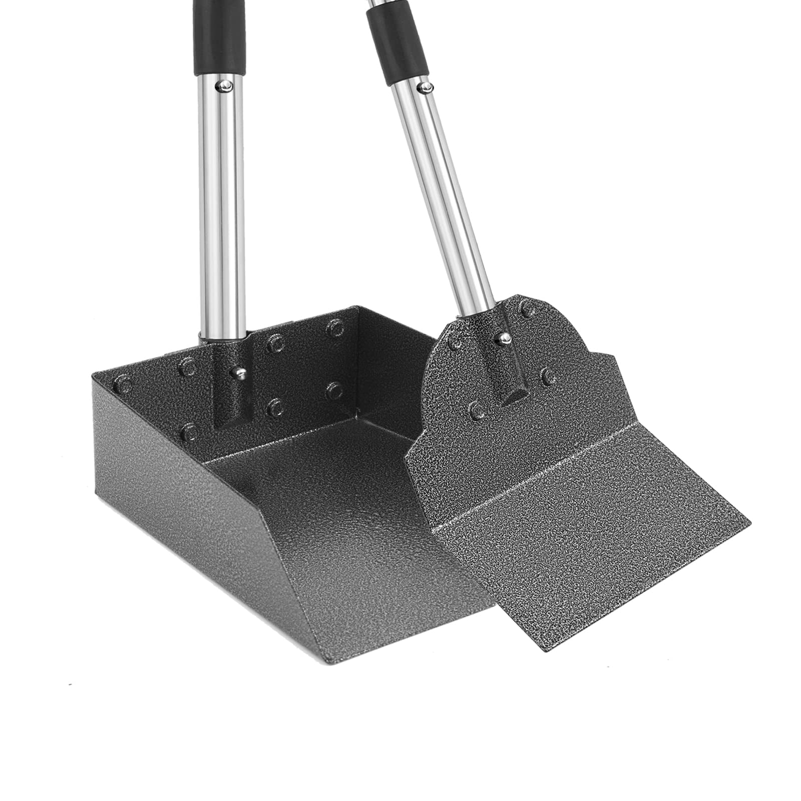 LUFFWELL Pooper Scooper, Metal Aluminum Tray AD01 and Spade Poop Scoop ...