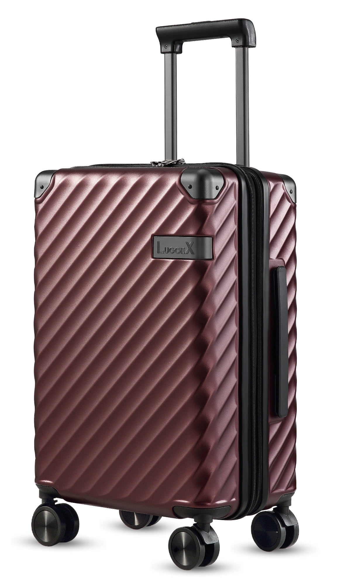 LUGGEX Carry on Luggage, Hardside Expandable Suitcase with TSA Lock ...