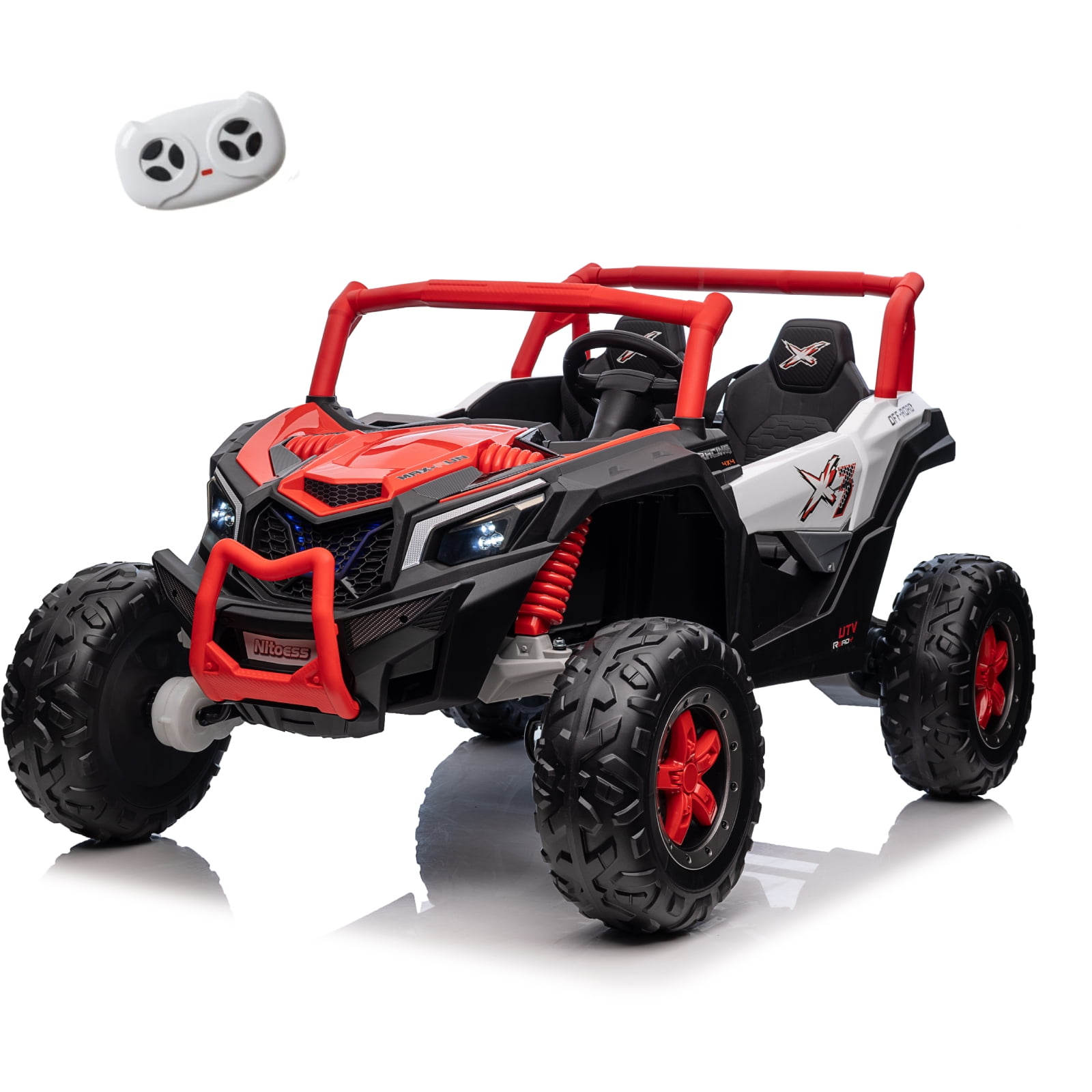 LUIBAS 24V 2-Seater Kids UTV, 4x4 Electric Toy Car with Remote Control ...