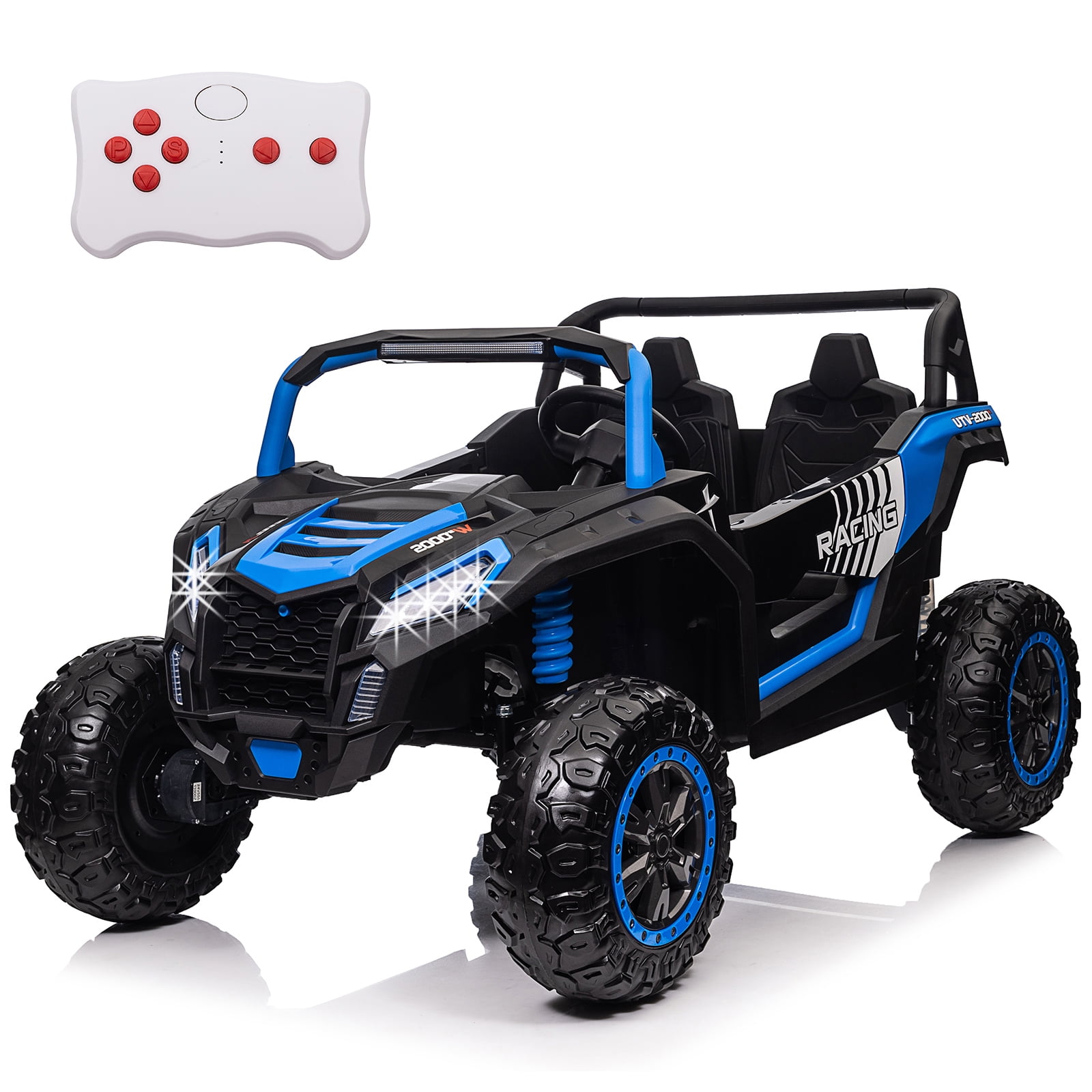 LUIBAS 24V 4WD 2-Seater Battery Powered Ride On Car XXXL Ride On Toys ...