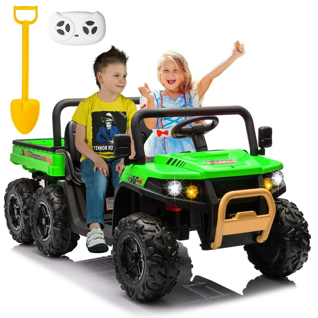 LUIBAS 24V 4WD 2-Seater Kids Ride on Car with Remote Control, Battery ...