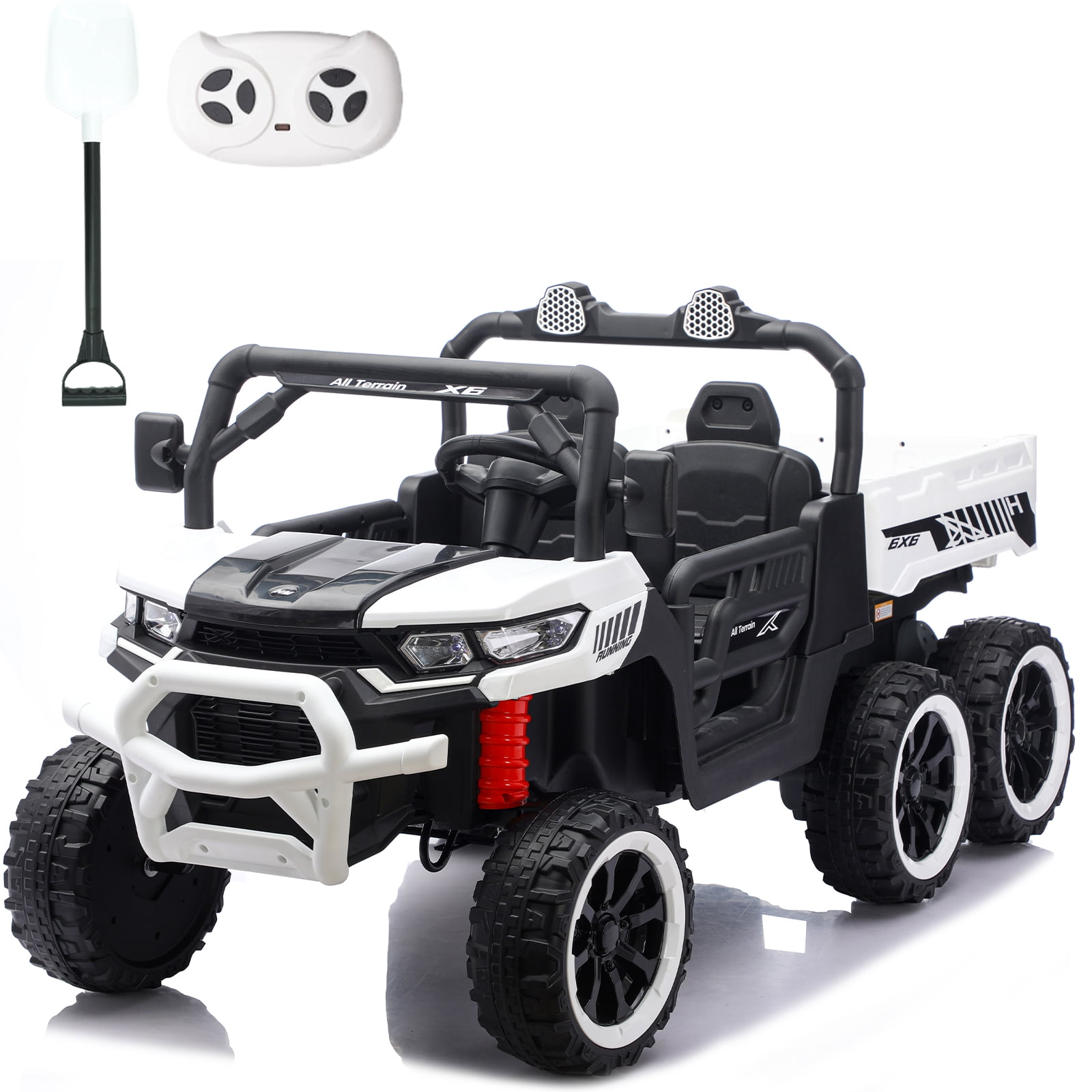 LUIBAS 24V 4WD 2-Seater Kids Ride on Car with Remote Control, Battery ...