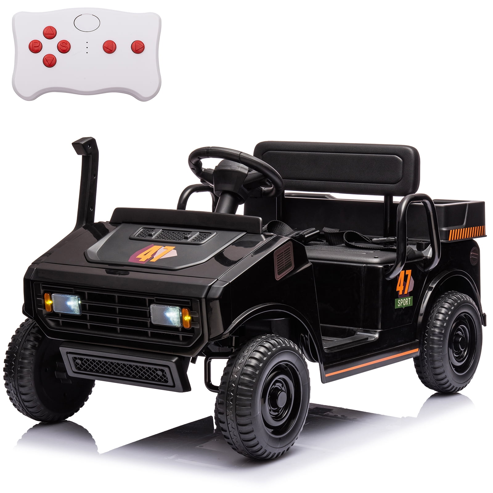 LUIBAS 24V 4WD Kids Ride on Golf Cart Battery Powered Toy Tractor Ride ...