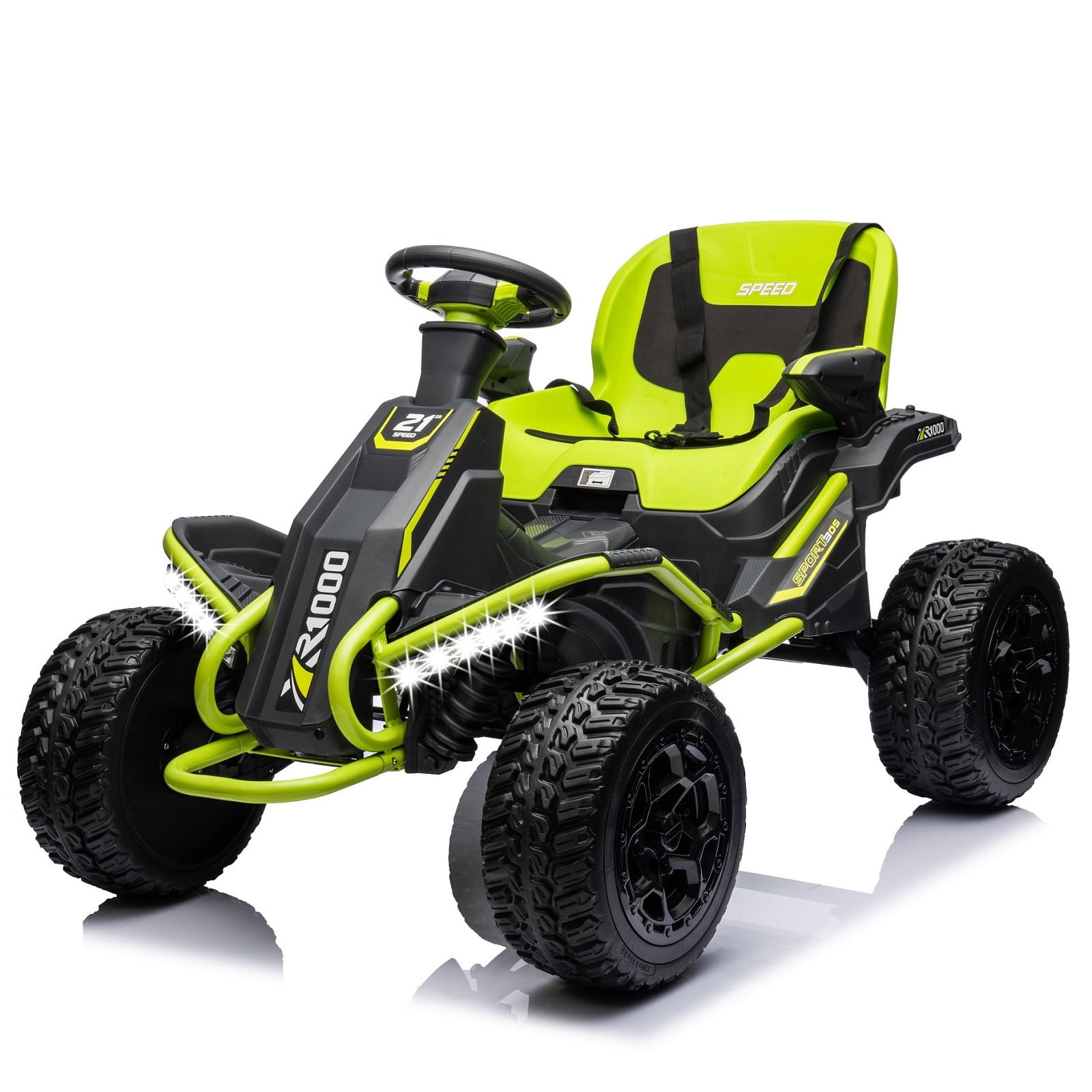 LUIBAS 24V Kids Ride On Car, 4WD Battery Powered Ride On UTV with ...