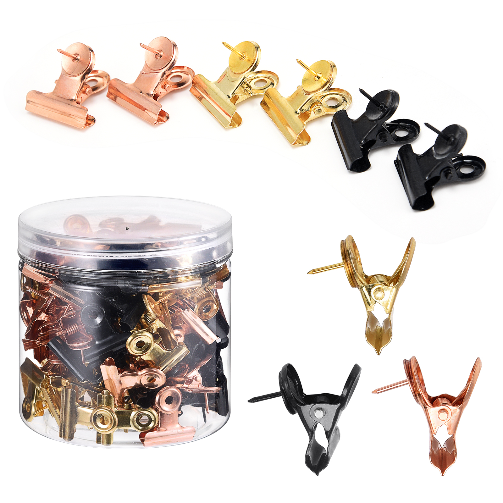 GEM CPAL3 Aluminum Head Push Pins, Aluminum, Silver, 3/8", 100/Box ...