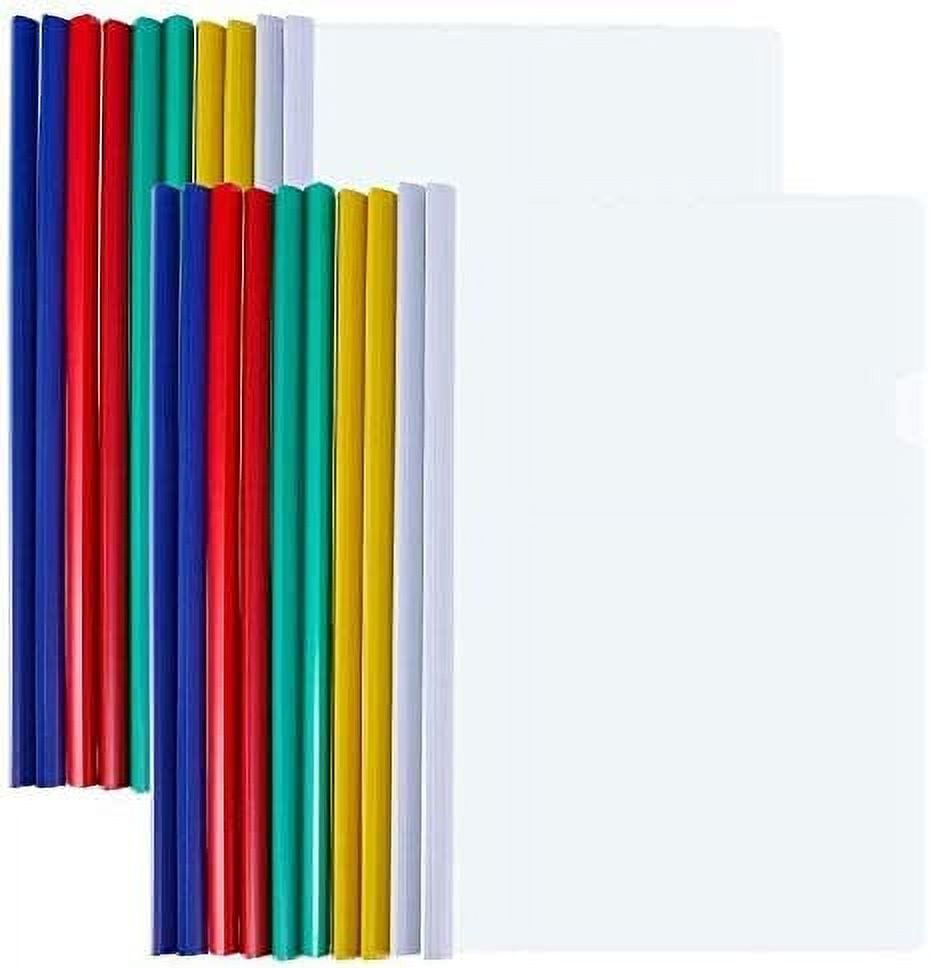 Luiisis A4 Slide Binder Folders Transparent, Multicolor, 20 Count, 20 ...