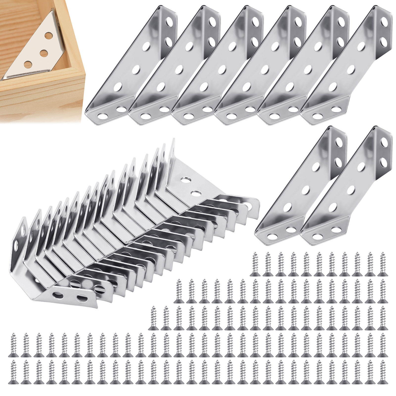 Buyers Products B2591BZ Corner Stake Rack Connector Set - Walmart.com