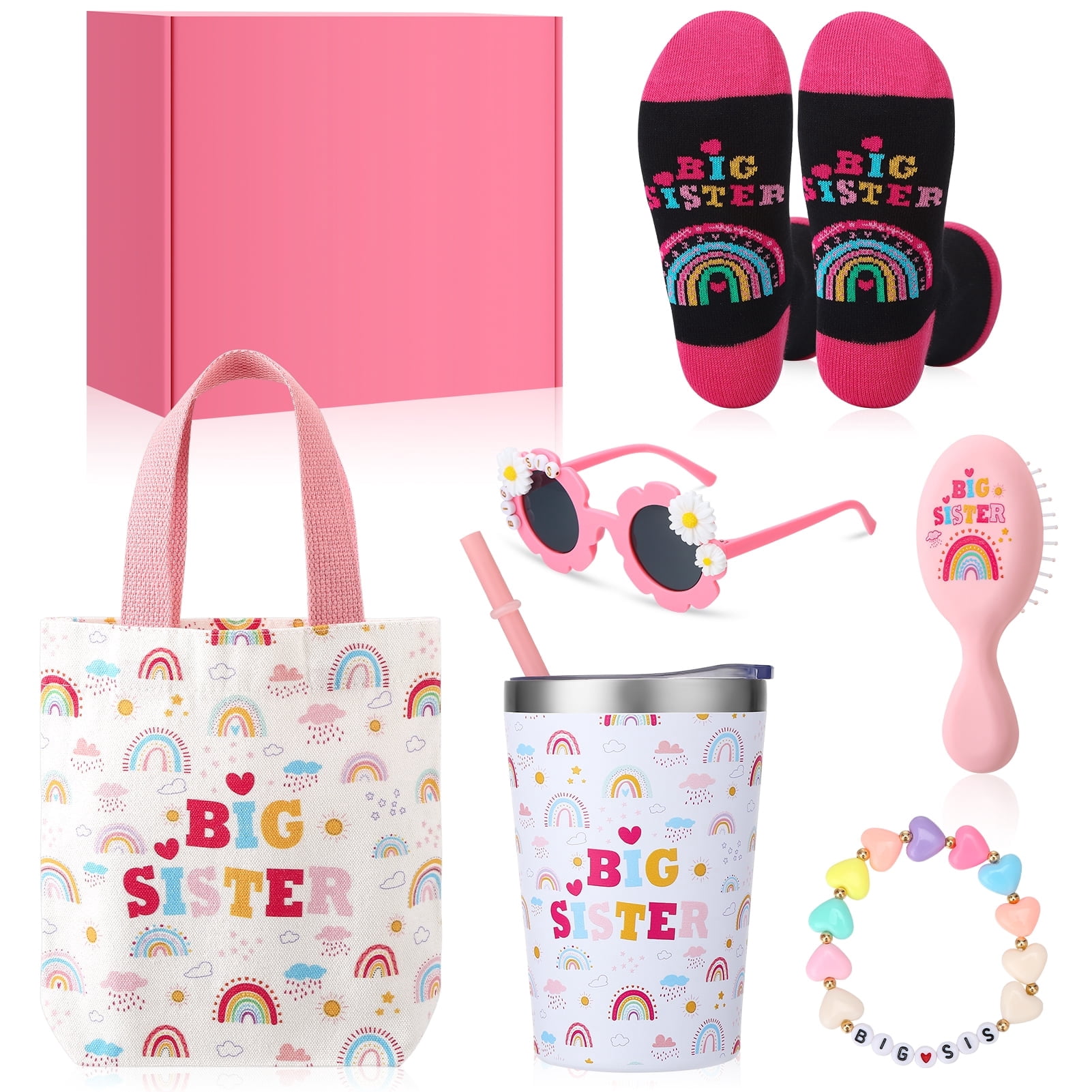 LUIISIS 6 Pcs Big Sister Gifts for Girls, Included 12 oz Stainless ...