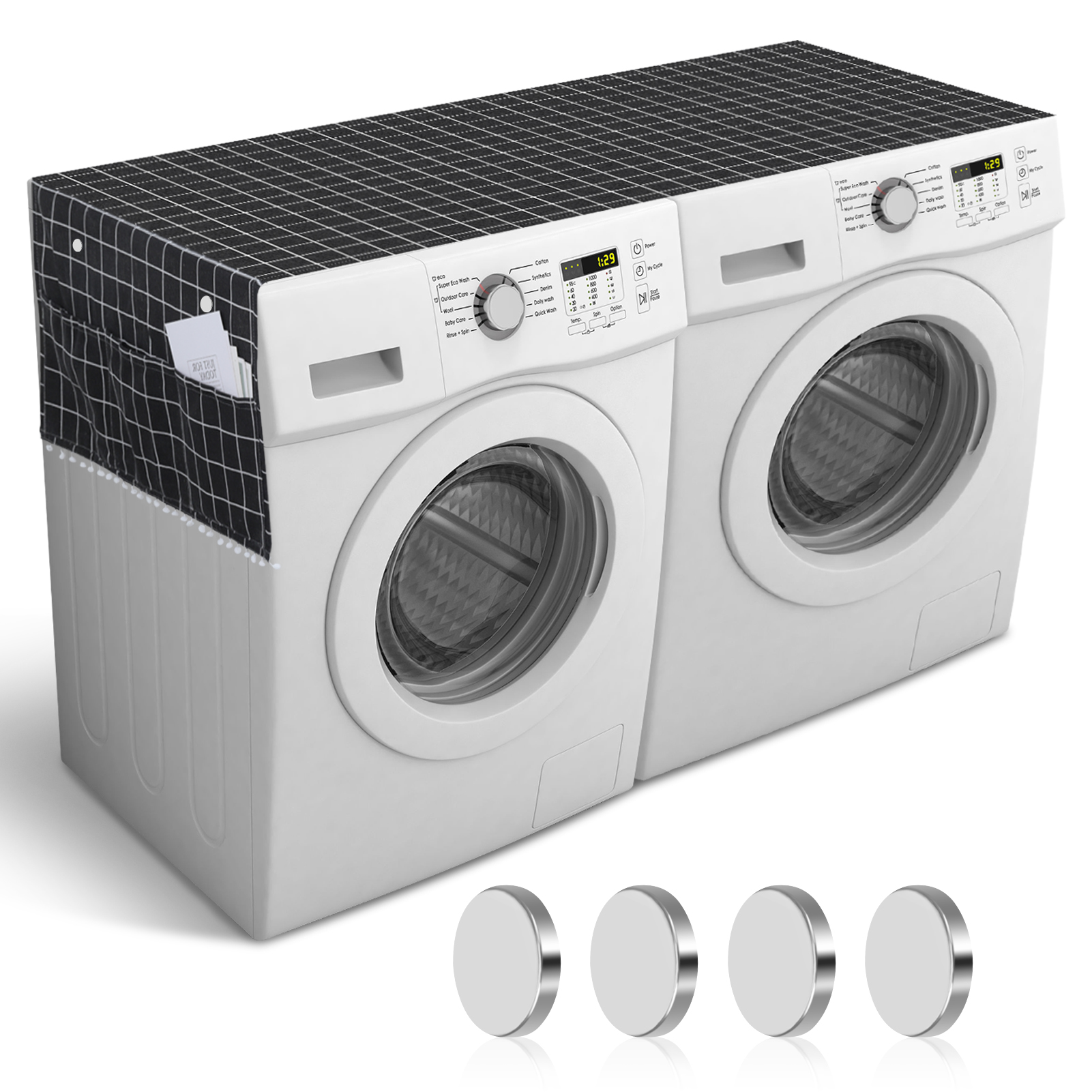 Anti-Slip Washer And Dryer Top Covers, Fridge Dust Cover, Washing ...