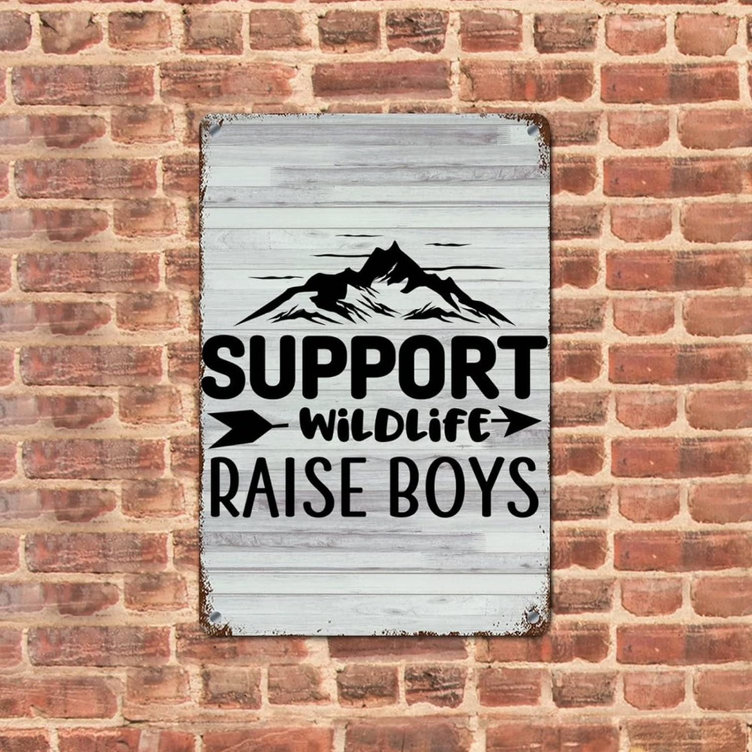 LUIJORGY Metal Tin Sign Family Quote Poster Metal Decor Signs Support ...