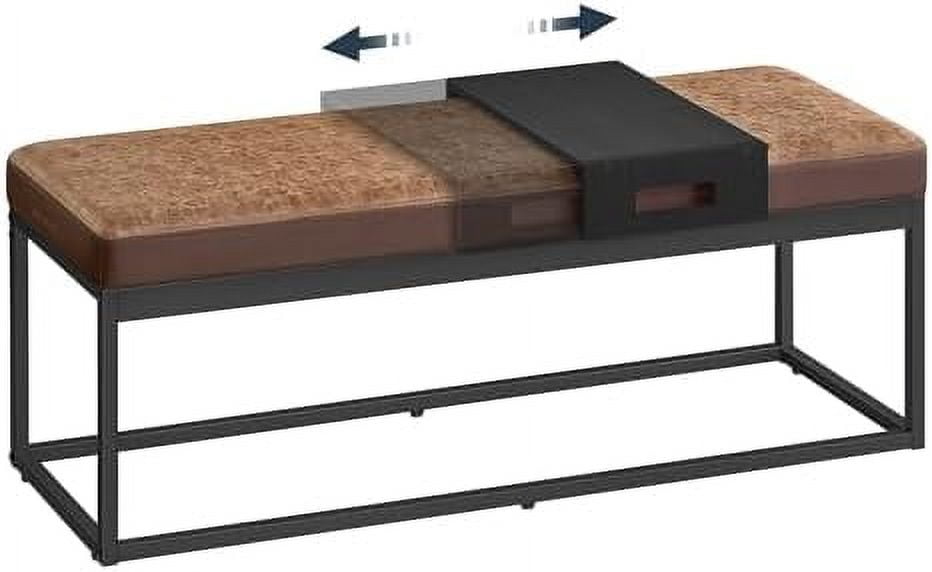 LUIZ Collection - Ottoman Bench, End of Bed Bench, Reversible Top, Shoe ...