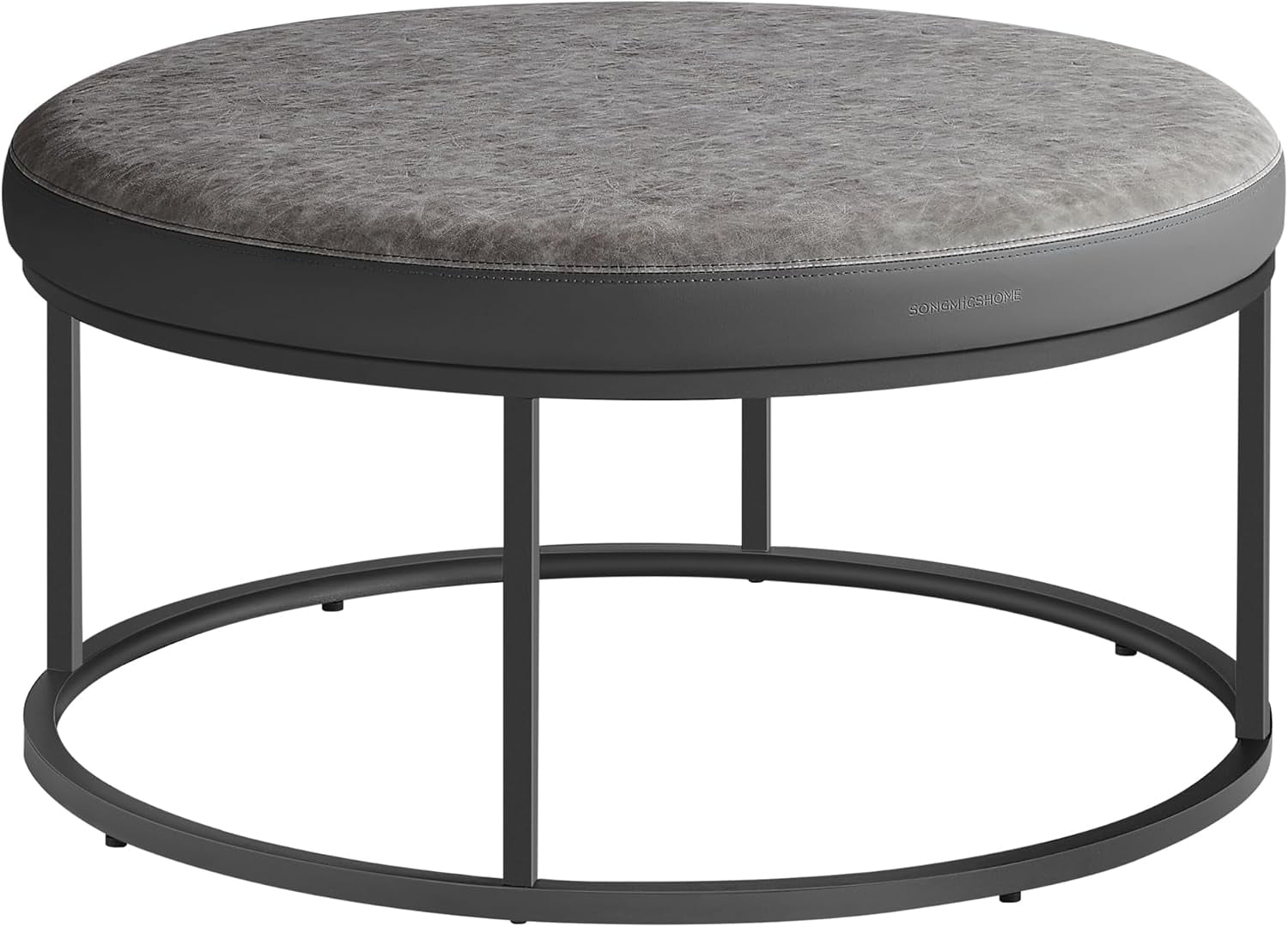 LUIZ Collection - Ottoman, Round Coffee Table, Footstool, Reversible ...