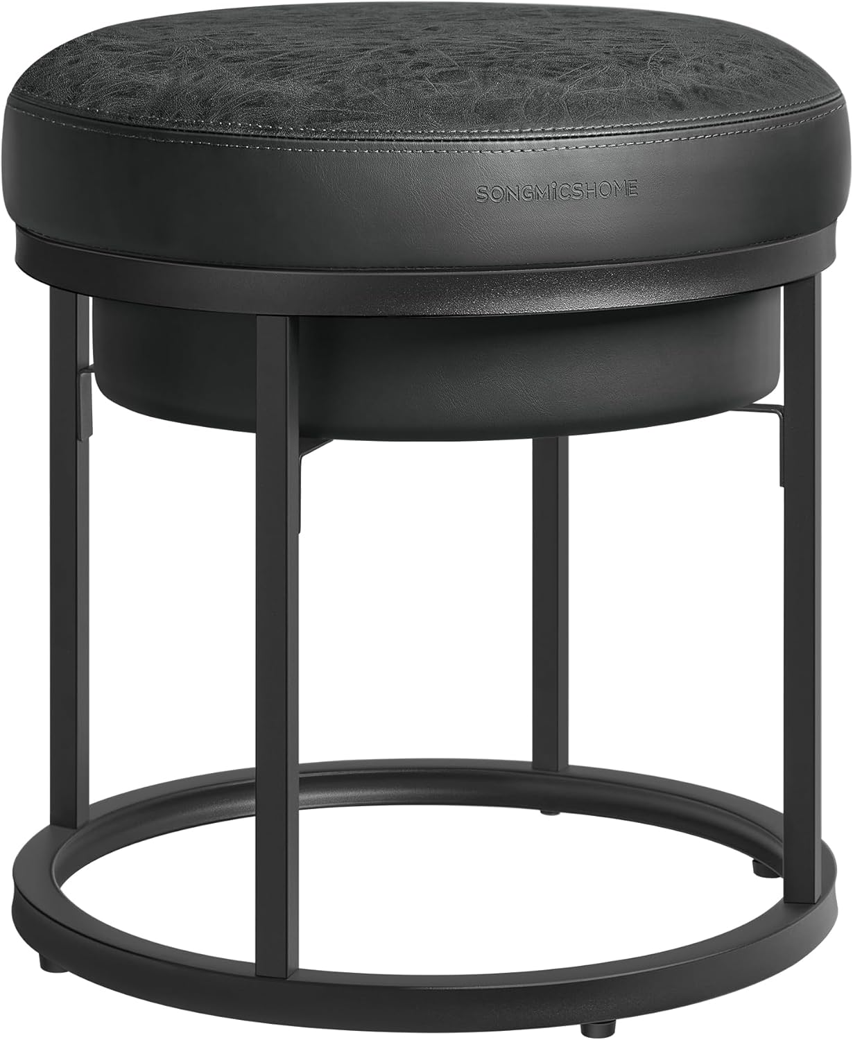LUIZ Collection - Ottoman, Round Coffee Table, Footstool, Reversible ...