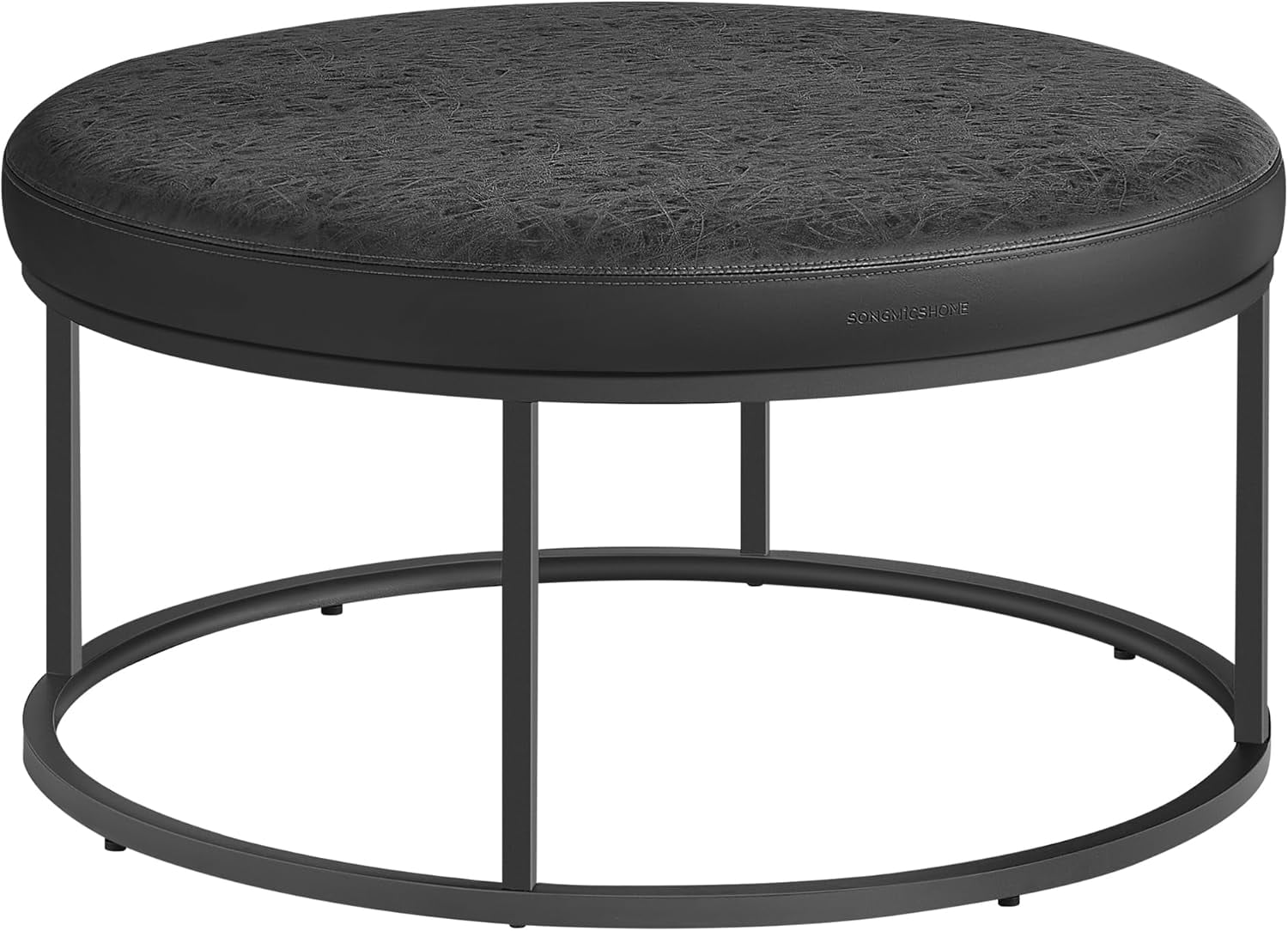 LUIZ Collection - Ottoman, Round Coffee Table, Footstool, Reversible ...