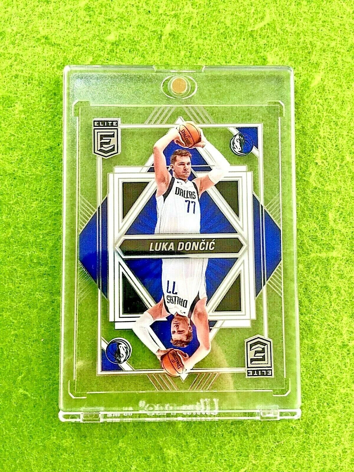 LUKA DONCIC CLEAR CARD JERSEY #77 MAVERICKS SP 2021 Elite DECK Luka ...