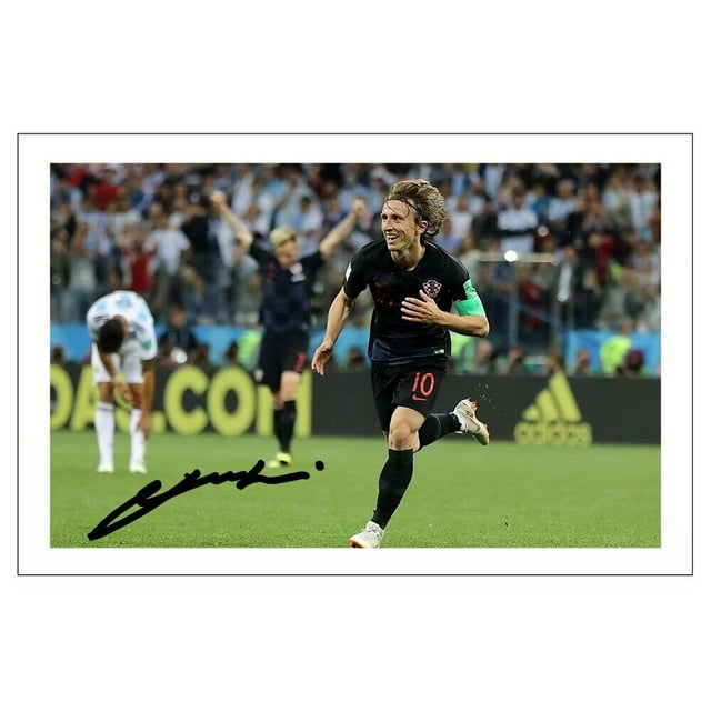 LUKA MODRIC CROATIA SIGNED Photo PRINT AUTOGRAPH SOCCER - Walmart.com