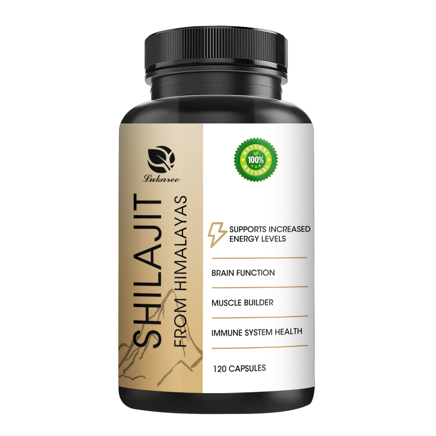 LUKAREE Shilajit 400mg - Shilajit Supplement 3rd Party Tested- Potent ...