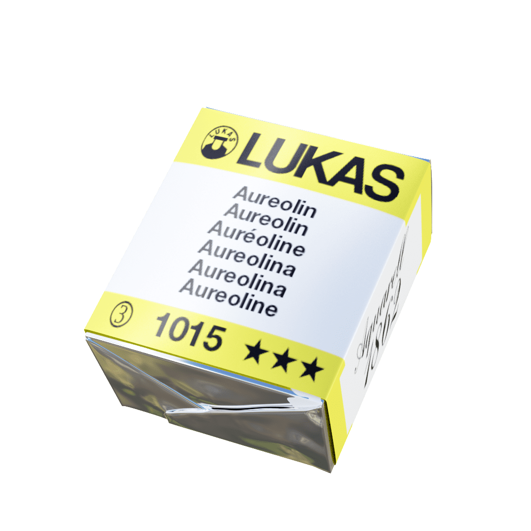 LUKAS 1862 Aquarell Artists' Watercolor Pans, Aureolin Half Pan ...