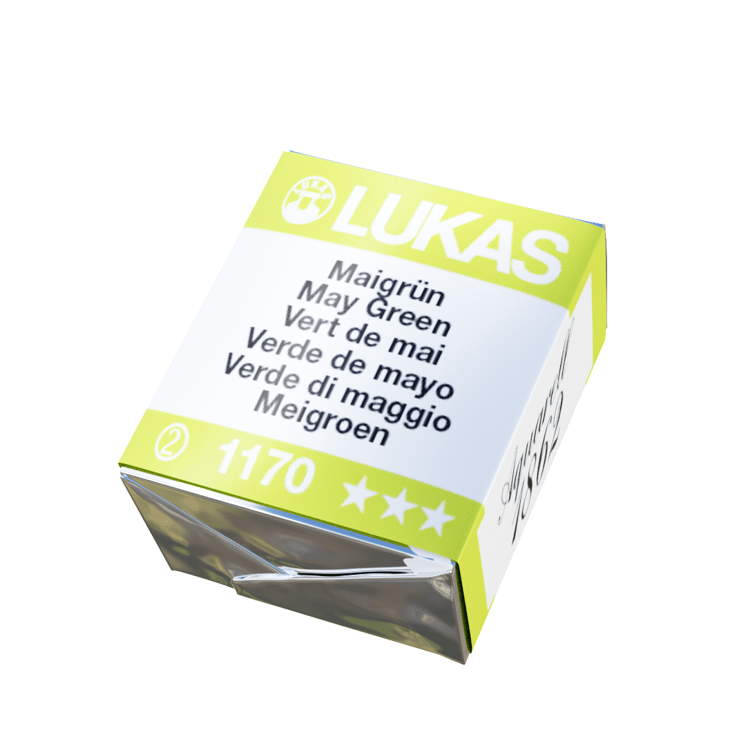 LUKAS 1862 Aquarell Artists' Watercolor Pans, May Green Half Pan ...