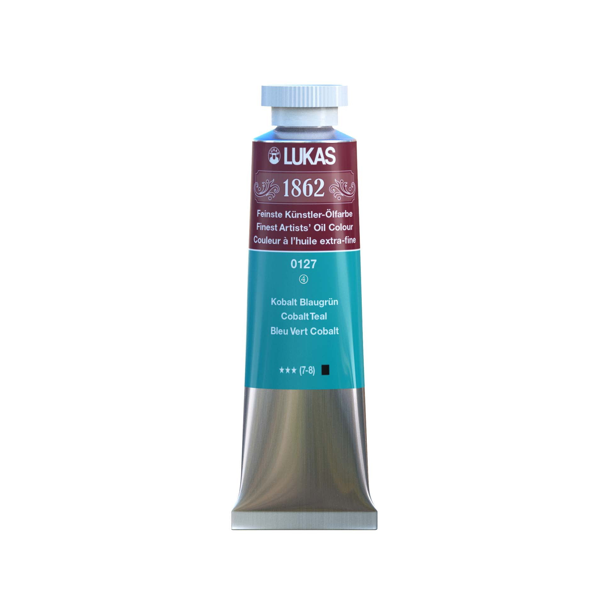 LUKAS 1862 Professional Artist Oil Paint - Cobalt Teal, 37 mL ...
