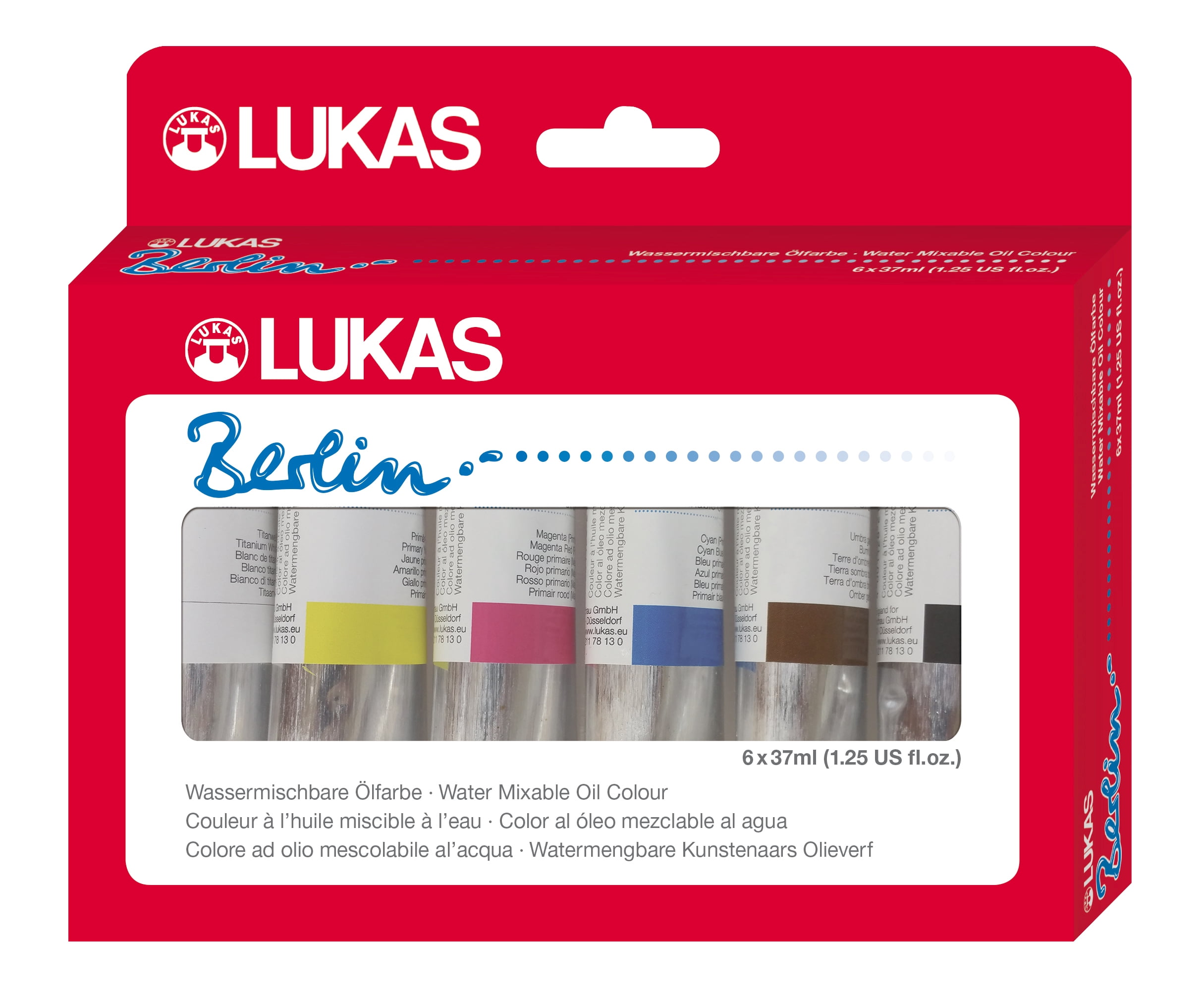 LUKAS Berlin PRO Artists Water-Mixable Oil Color Set - Lightfast ...