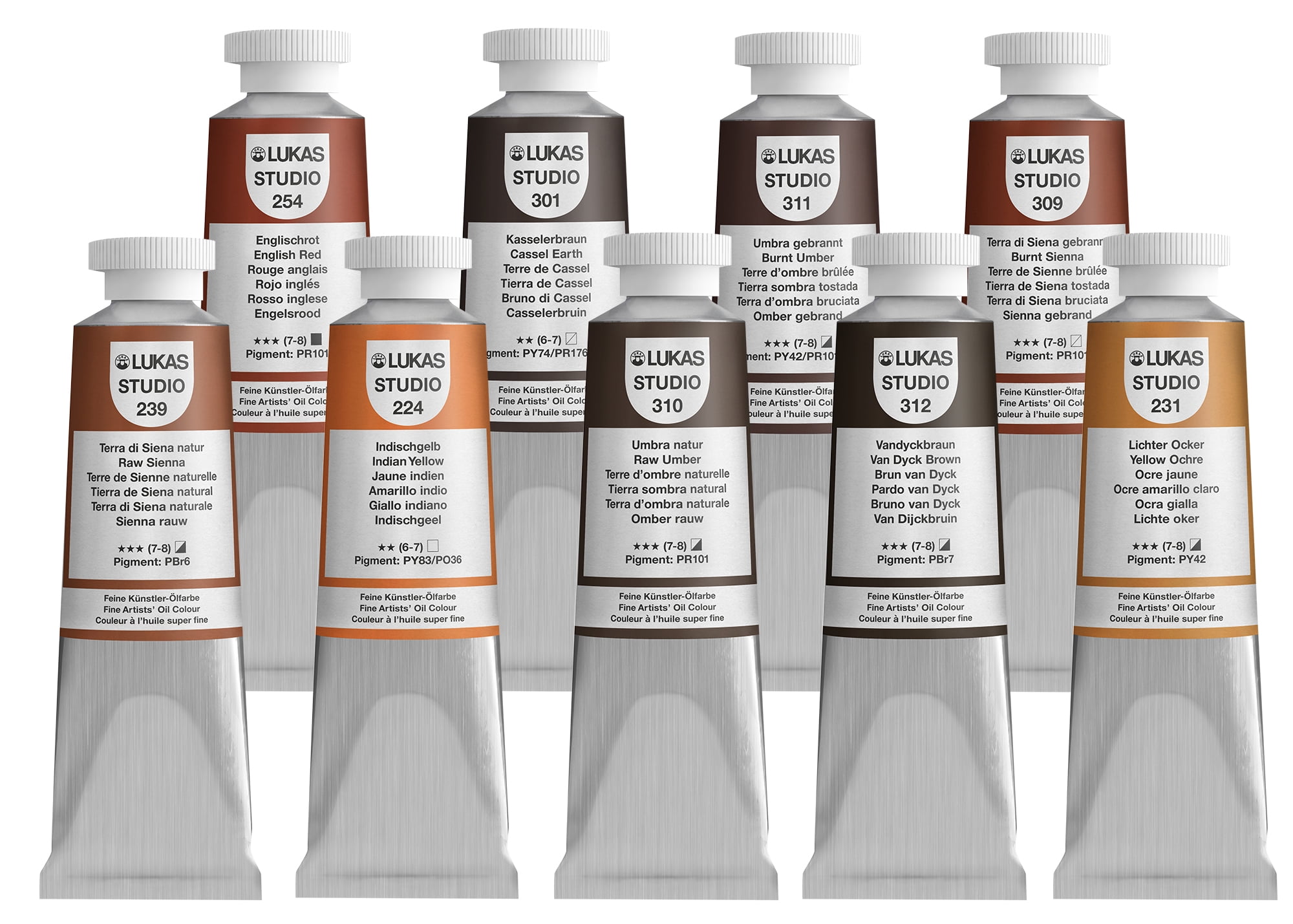 LUKAS Studio Artist Oil Color Paints - High-pigment oil paint made with ...