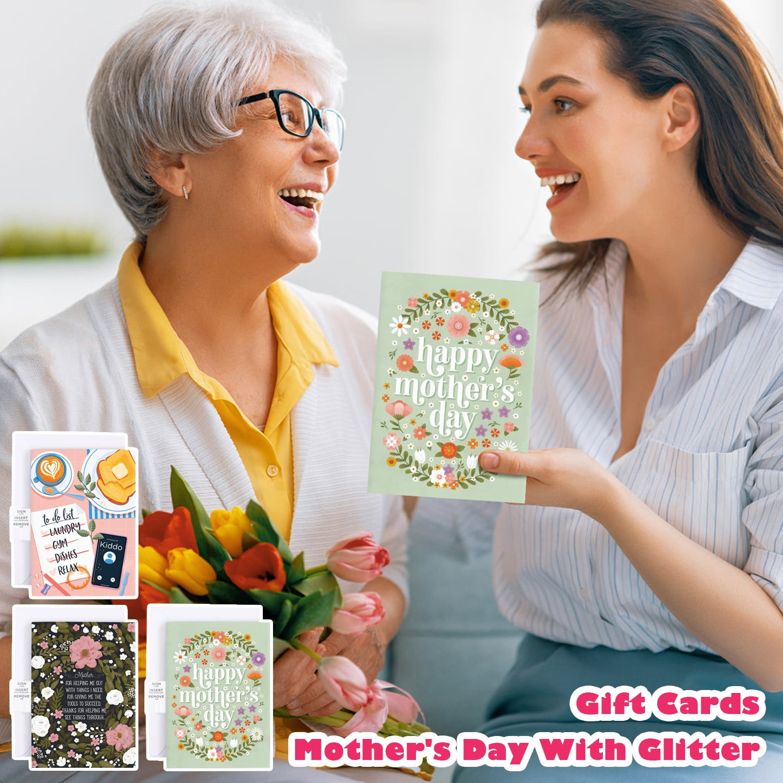 LUKE 4.1x5.5 Inch Mother's Day Musical Greeting Card with Repeating ...