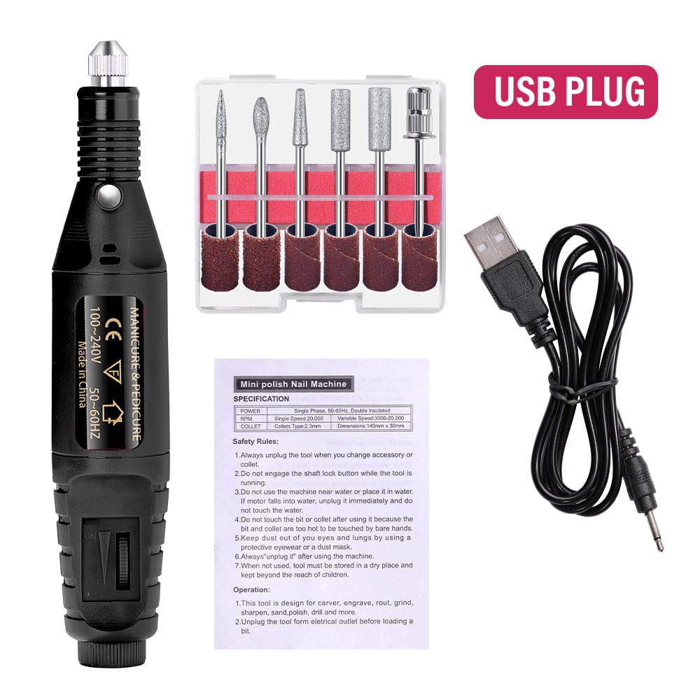 LULAA Strong Electric Nail Sander Nail Drill Machine Grinding Equipment ...