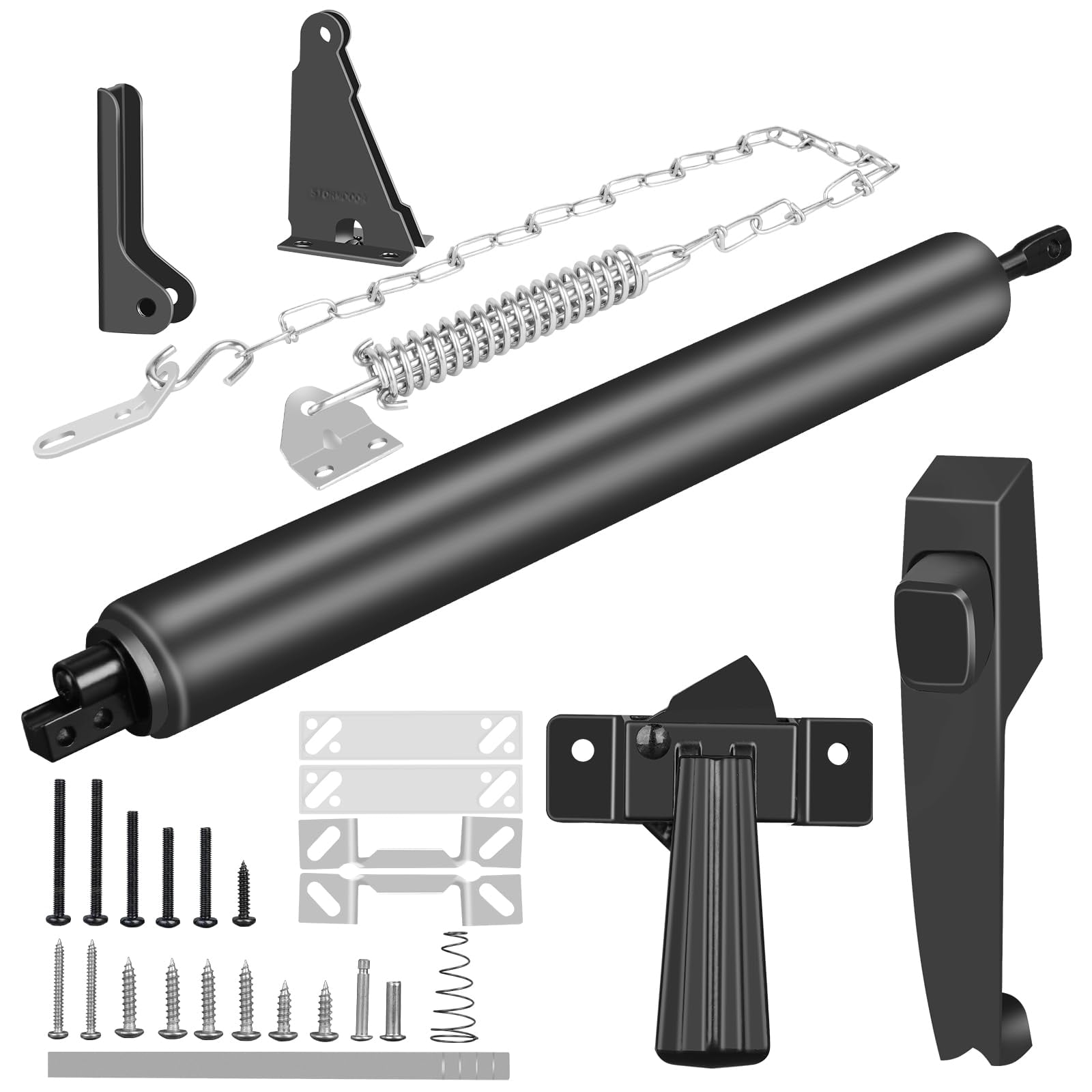 LULEYJOR Storm and Screen Door Closer Kit，Screen and Storm Door Push ...