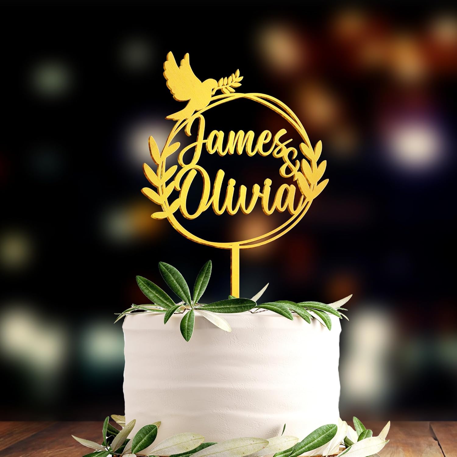 LULLBABYMALL Wedding Cake Topper - Cake Topper Wedding, Wedding Cake ...