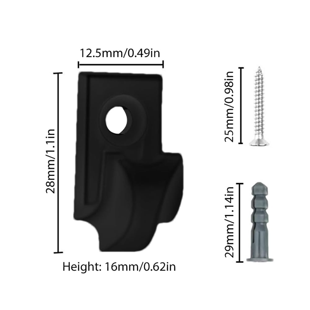 LULU 30 Pack Down Wall Clips - Wire Shelf Brackets Loop Clips - Closet ...