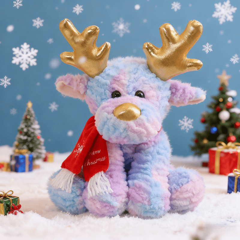 LULU Christmas Stuffed Animal Plush Toy 11.8 inches Purple Christmas ...