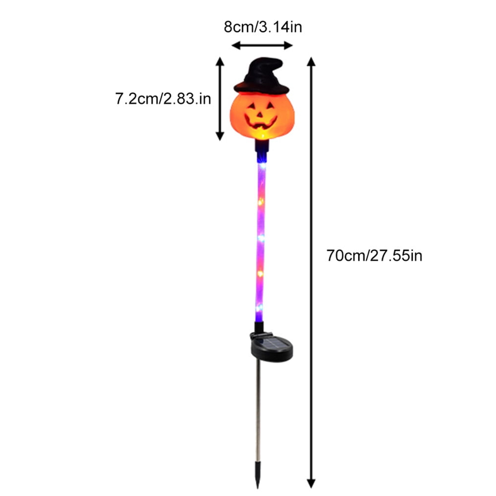 LULU Halloween Pumpkin Witch Hat Pathway Lights LED Outdoor Halloween ...