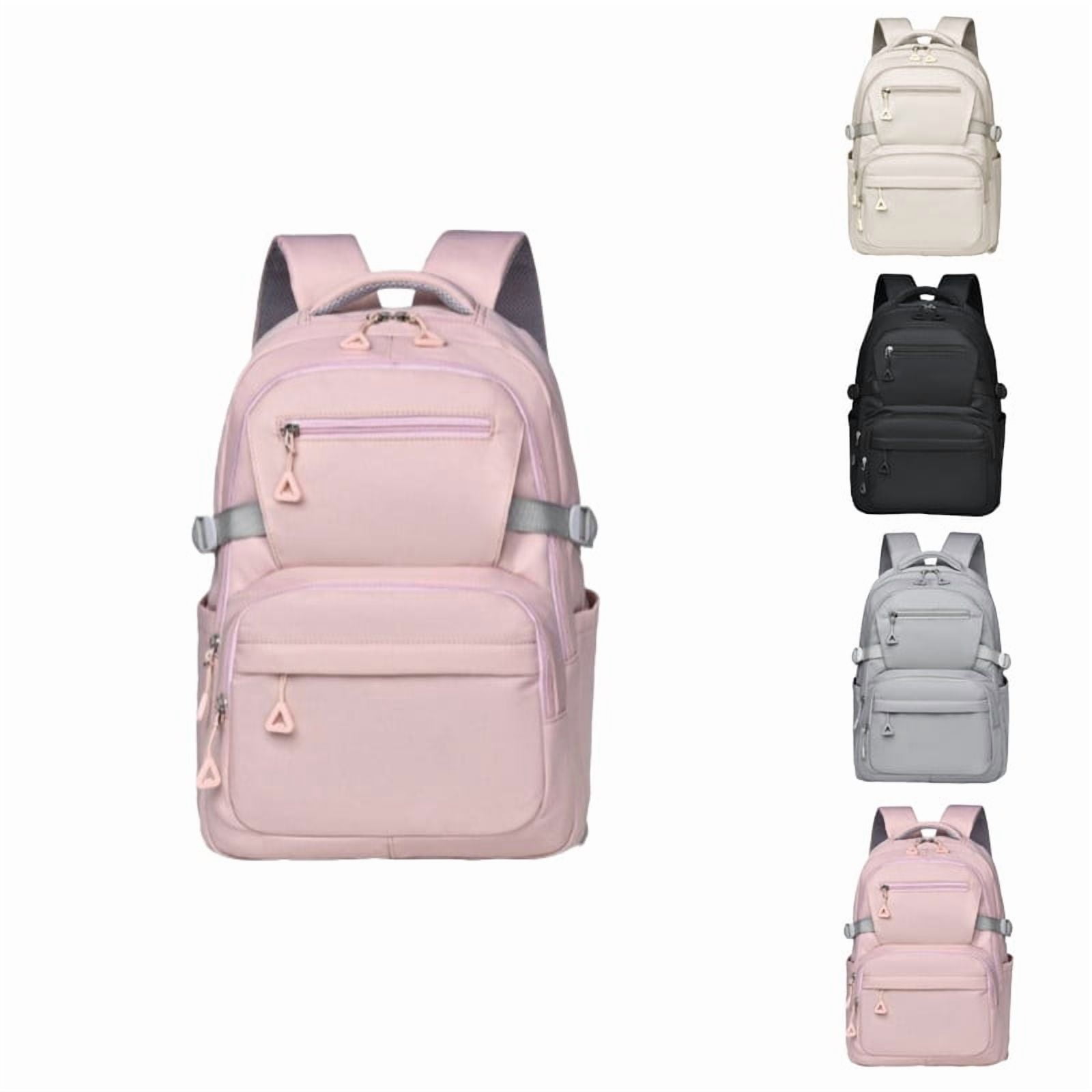 LULU Pink Backpack for School,Waterproof Backpack for School,Back to School Backpacks with Lots ...