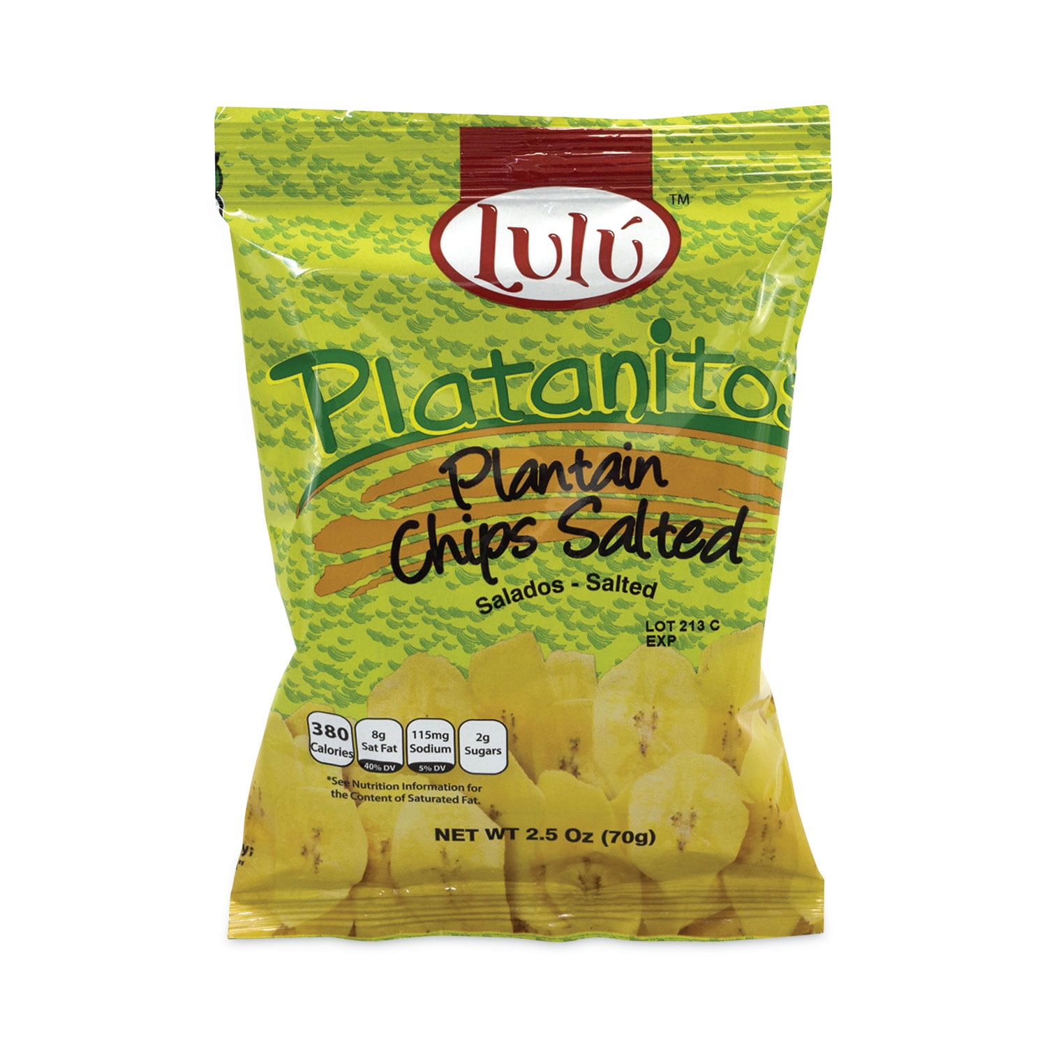 LULU Salted Plantain Chips, Crunchy & Healthy Snack, 2.5oz, 30 Count ...
