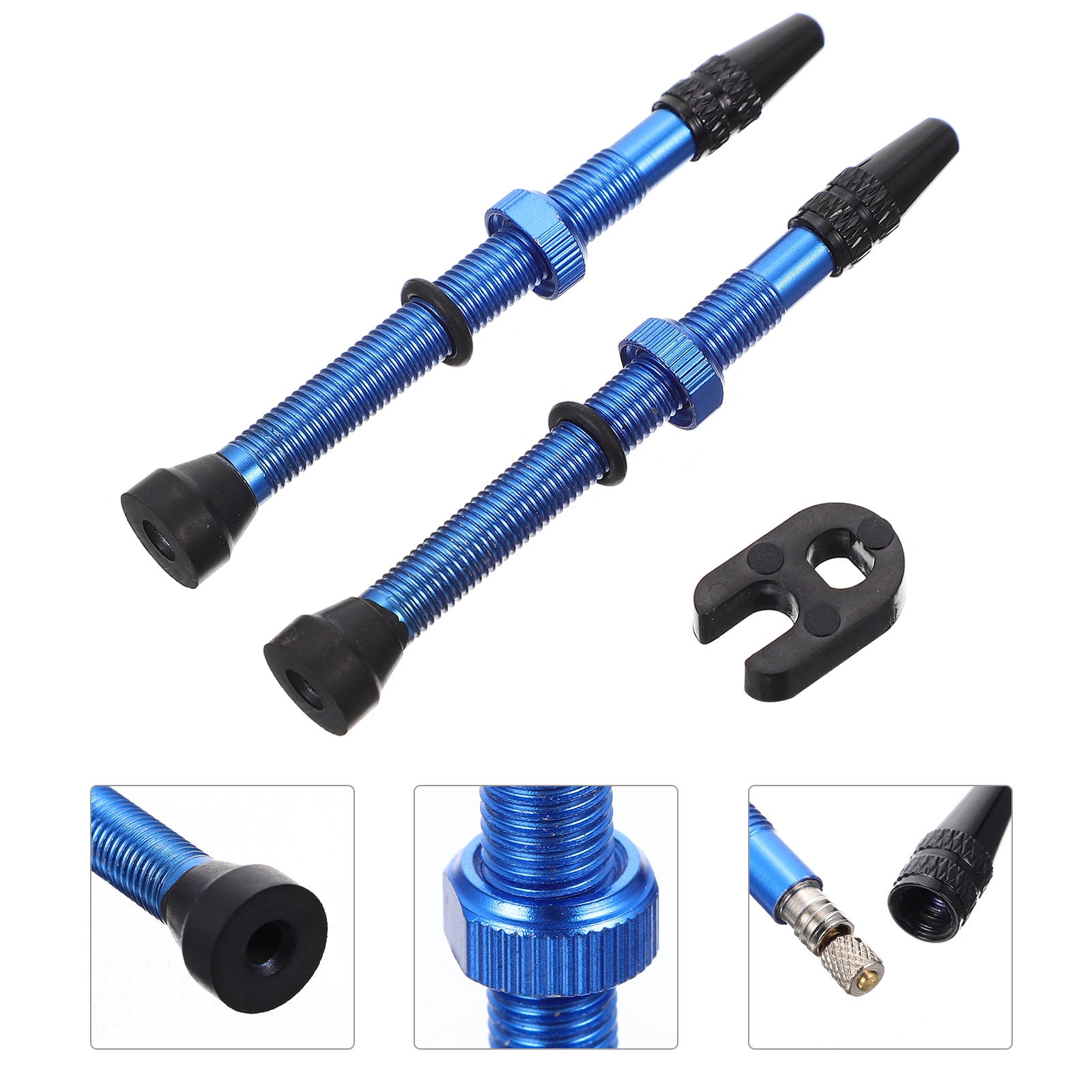 LULULION Bicycles Tire Valves Tubeless Valve Core Bike Replacement Blue ...
