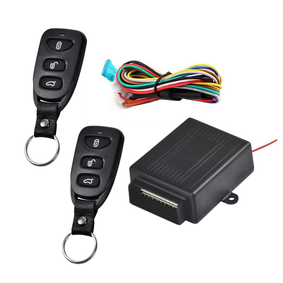 LULULION 1Set Black Car Remote Central Lock System Keyless Entry Anti ...