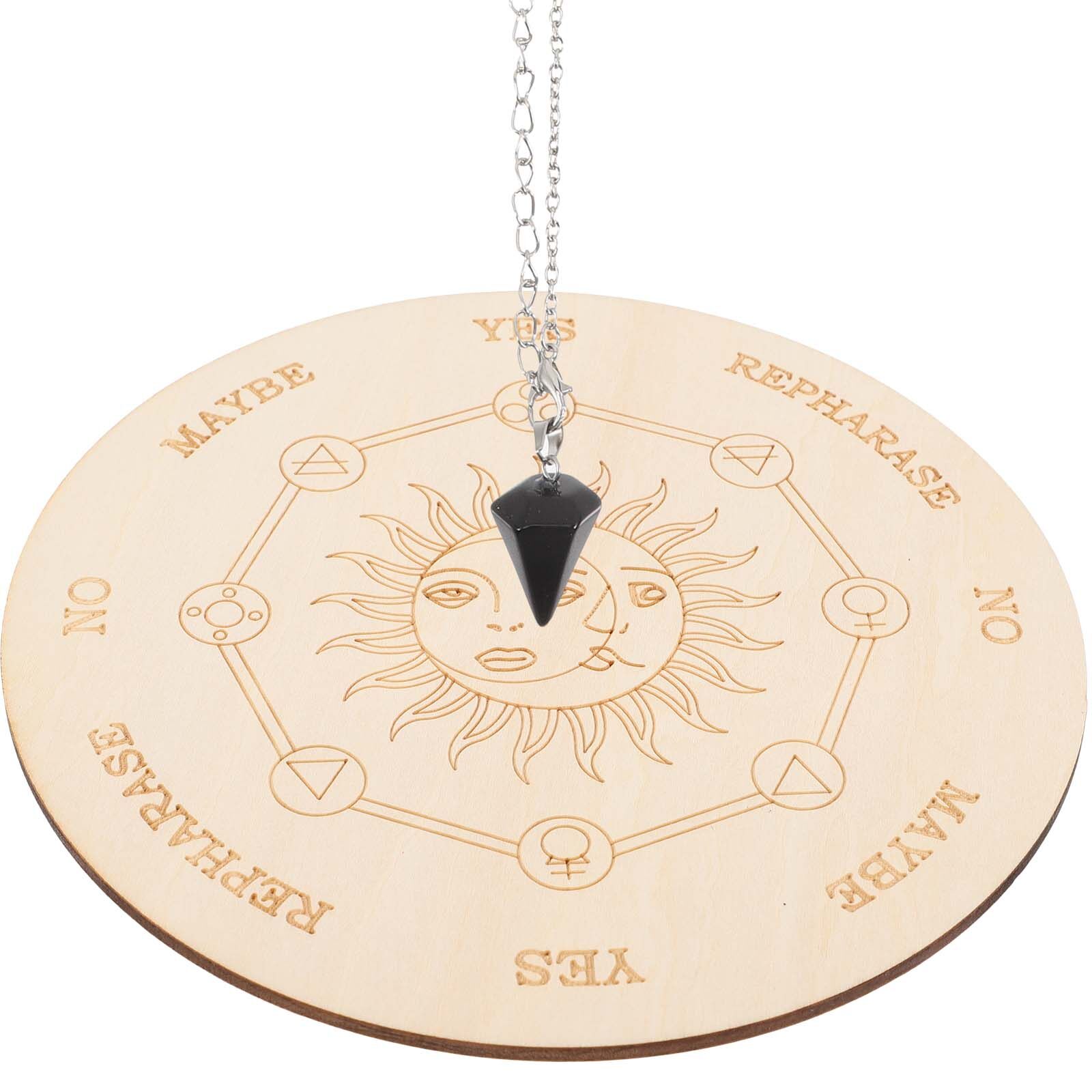 LULULION 1 Set Dowsing Divination Board Wood for Beginners in Bedroom ...