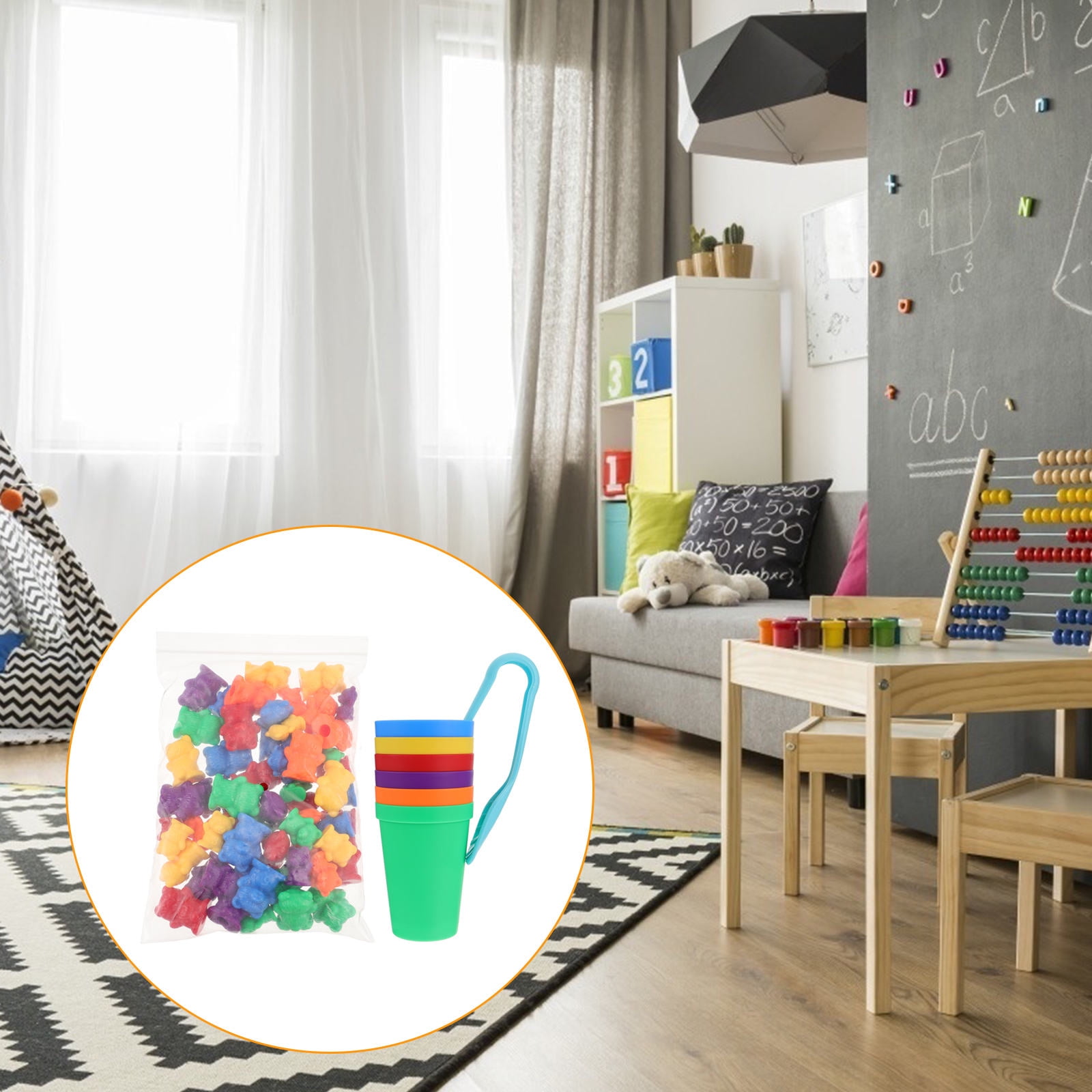 LULULION 1 Set Math Set Counting for Kids Visual Perception Guidance Counting Tool - Walmart.com