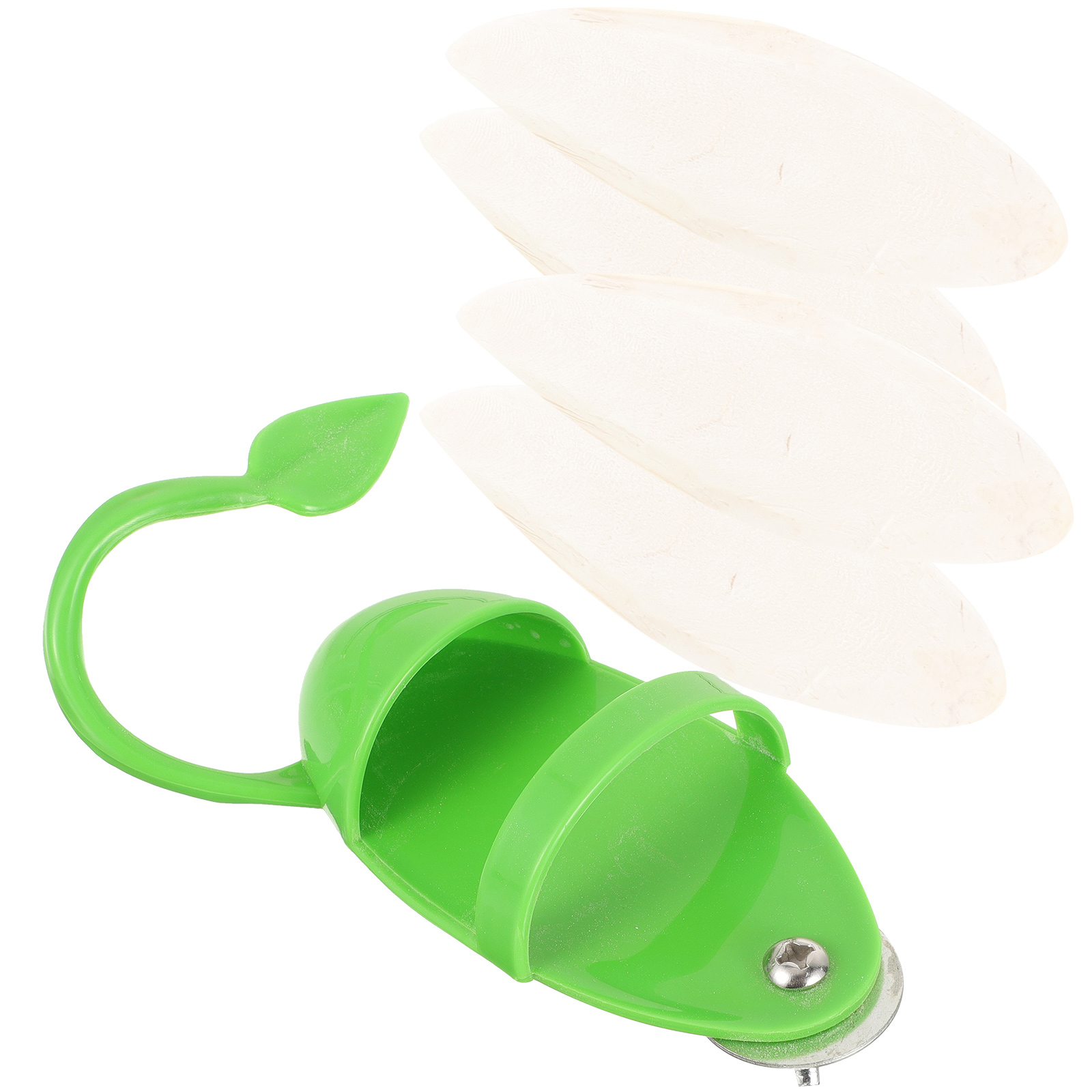 LULULION 1 Set of Bird Holder Parrot Feeding Device Plastic Green for ...