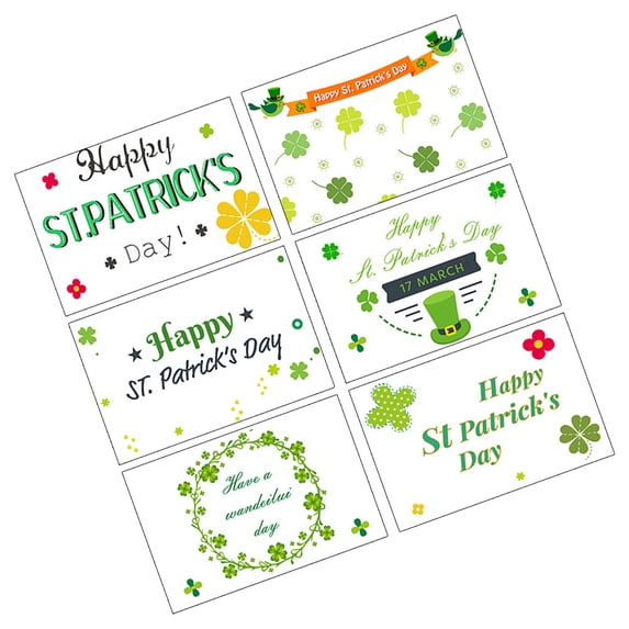 LULULION 1 Set of Message Cards with Envelopes Paper St Patricks Cards ...