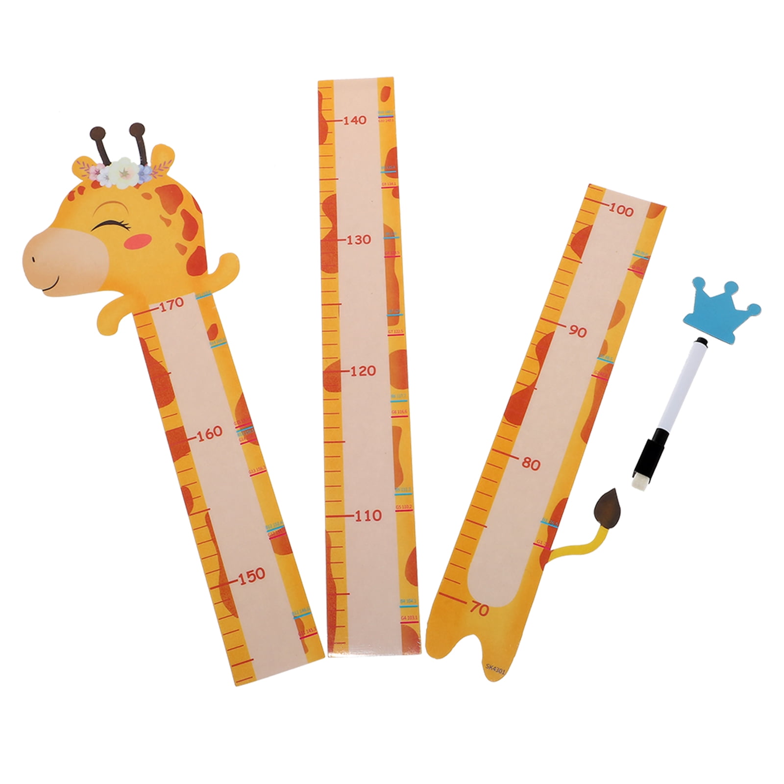 LULULION 1 Set of Waterproof Children Height Chart Wall Sticker PVC ...