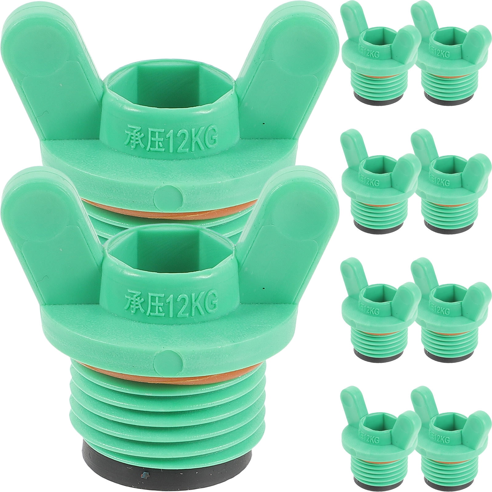 LULULION 10Pcs Hose End Plug Plastic Green Rabbit Ears Design for ...
