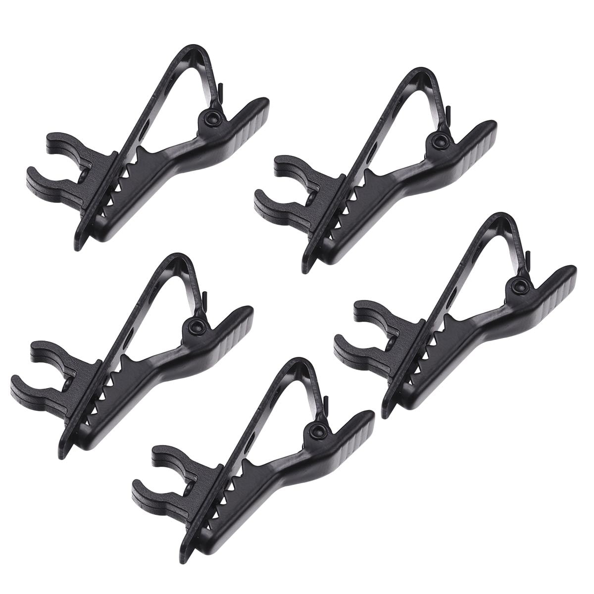 LULULION 10Pcs Black Lapel Mic Clip Durable Clip for and Lectures ...