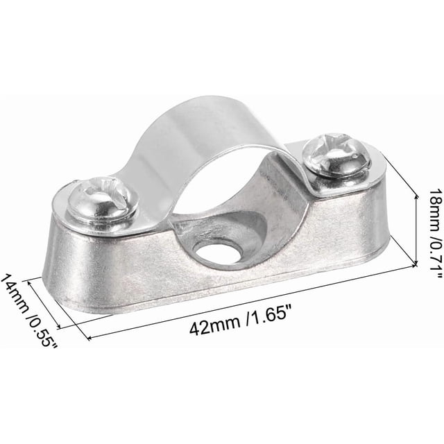 LULULION 10pcs Fixing Base Pipe Fittings In Stainless Steel With Rigid ...