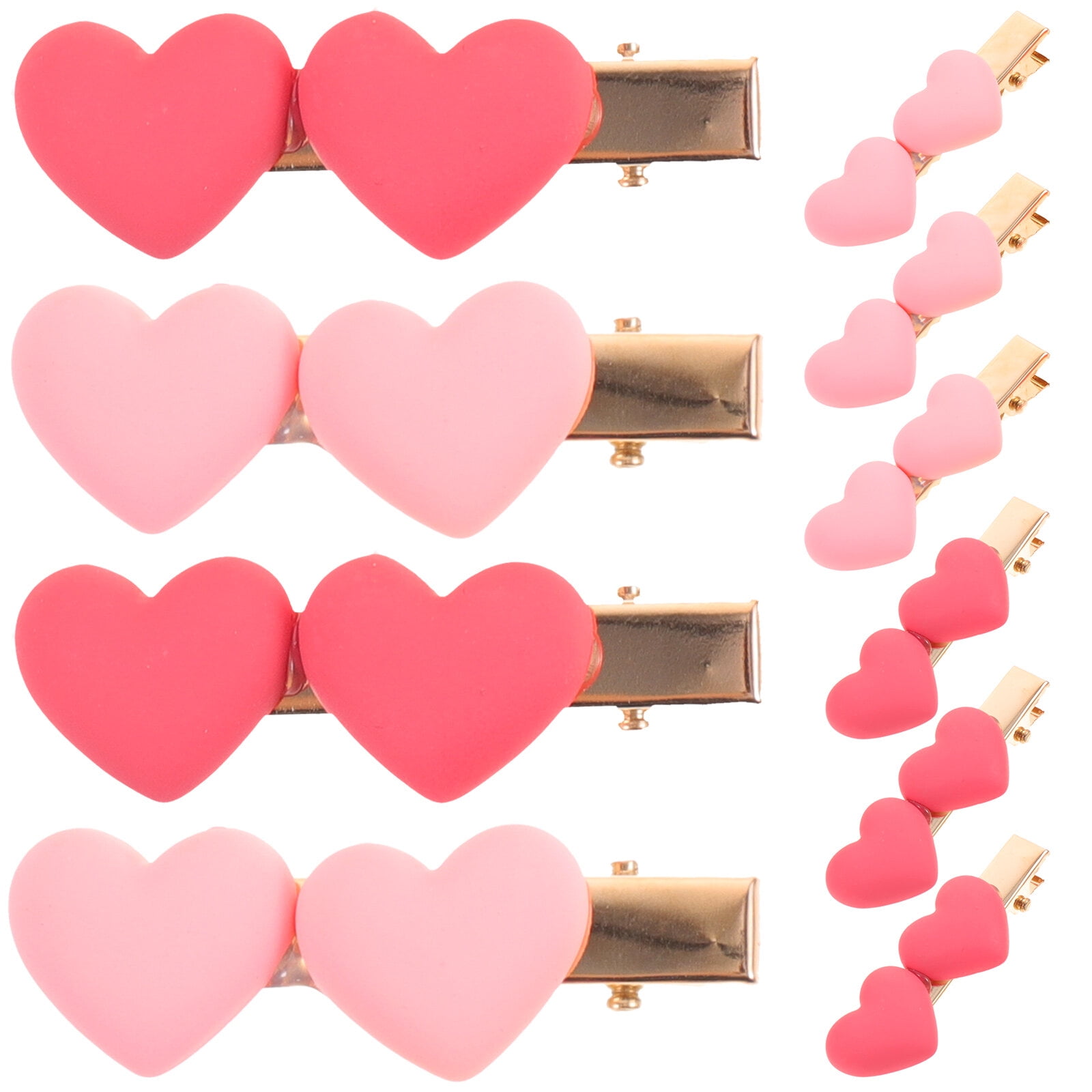 LULULION 10pcs Decorative Hair Clips Heart Hair Clip for Women on ...