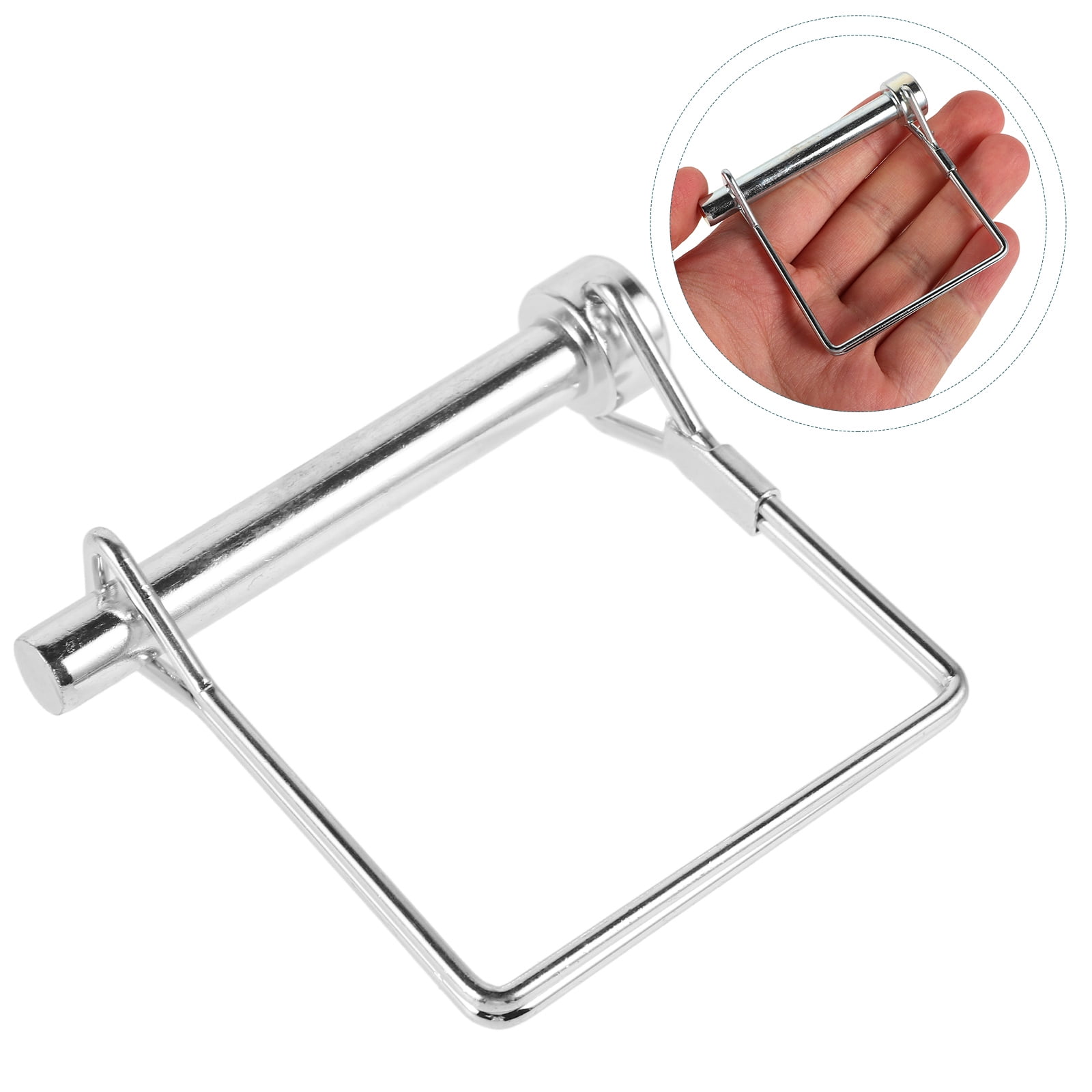 LULULION 10pcs Locking Pin Heavy Duty Hitch Pin Silver Carbon Steel ...