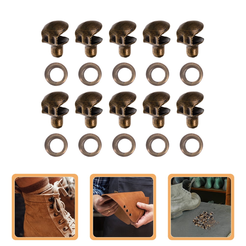 LULULION 10Pcs Metal Boot Lace Hooks DIY Repair Kit for Mountaineering ...